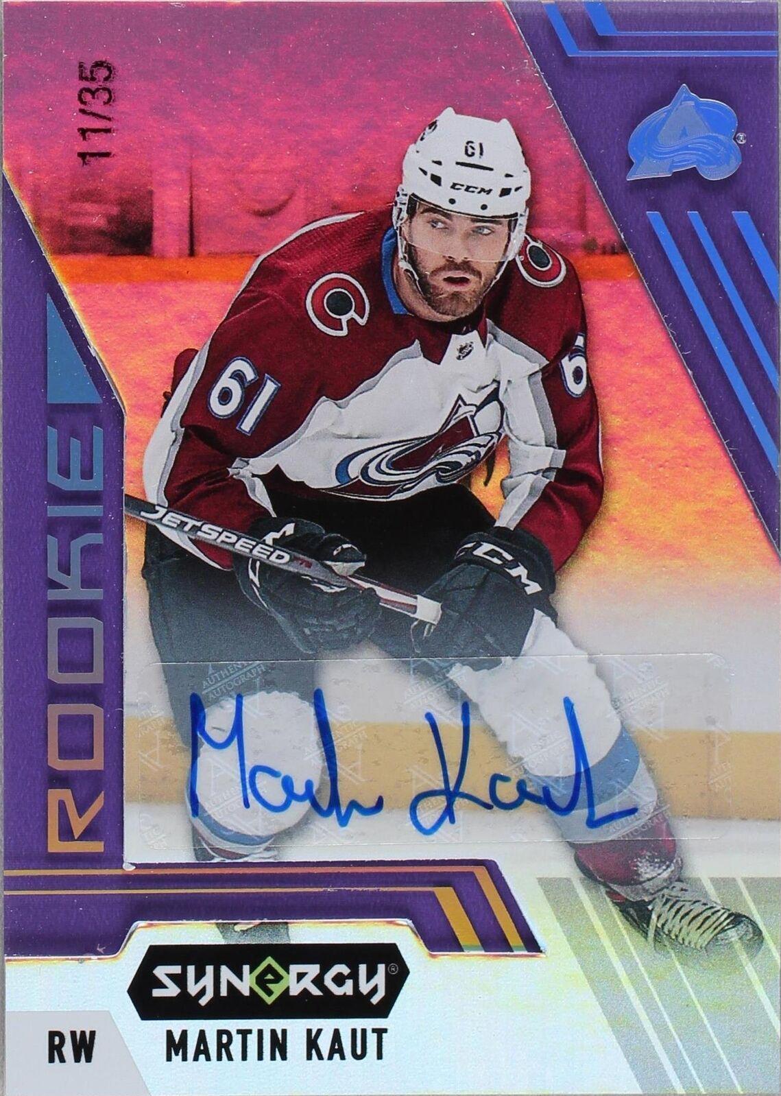 2020-21 Upper Deck Synergy - Rookie Auto Martin Kaut #120 Purple /35 ...