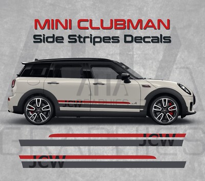 Mini Clubman JCW Side Stripes Decals Mini John Cooper Works Side ...