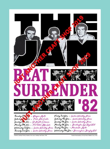 The Jam Beat Surrender 1982 Tour Poster their Final Tour - A2 size 42cm ...