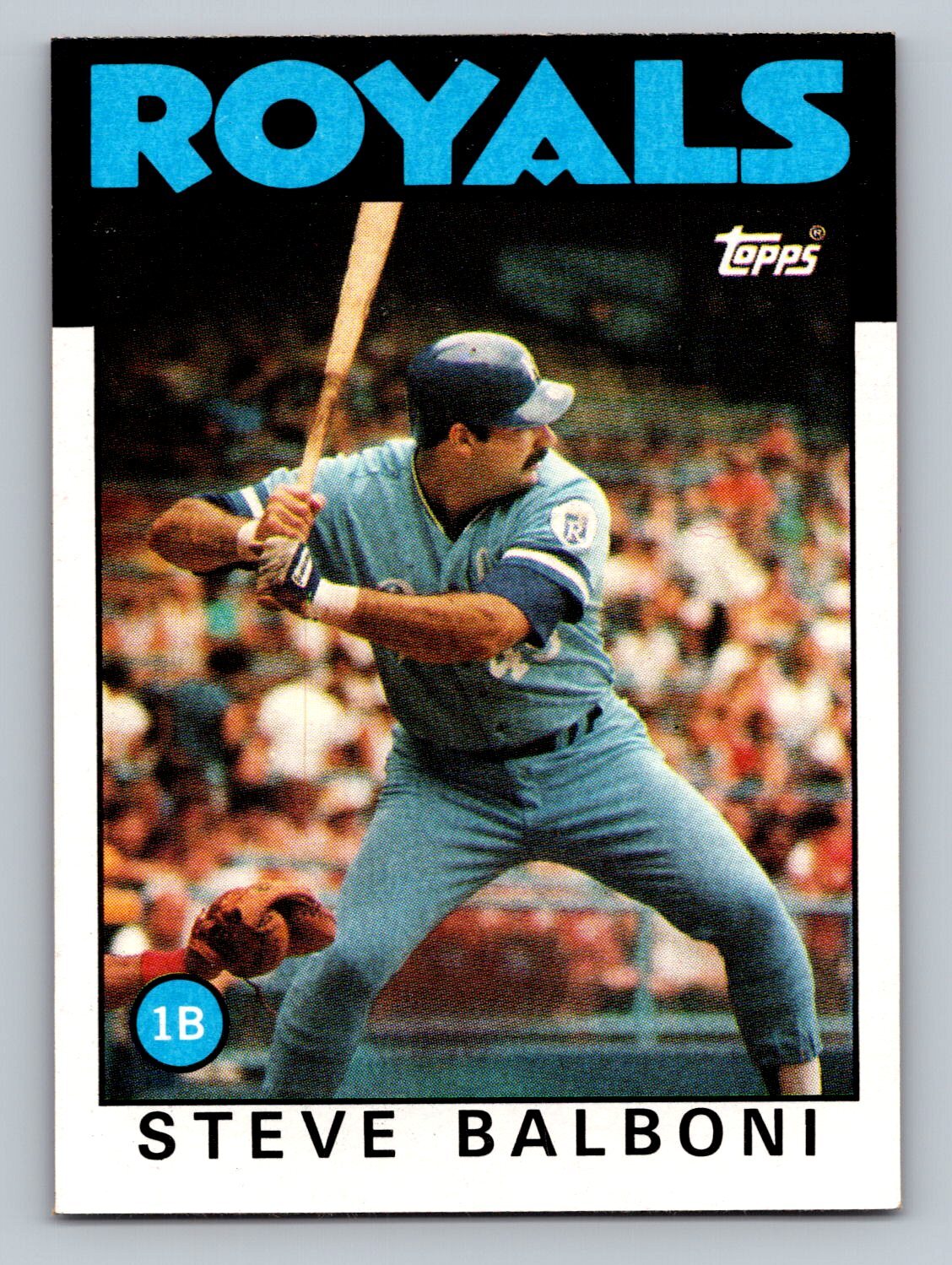1986 Topps #164 Steve Balboni Kansas City Royals | eBay