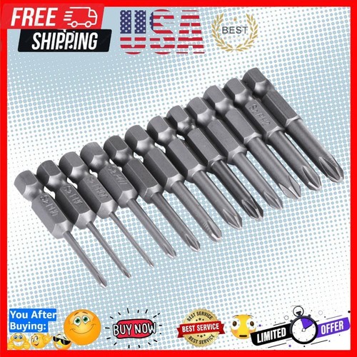 12pcs Magnetic Cross Head Screwdriver Bits 50mm 1/4inch Screwdriver Bit ...
