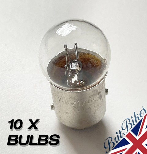PACK 10 STOP TAIL LIGHT BULB 12V 21/6W DUAL FILAMENT BAY15D GLOBE CAR ...