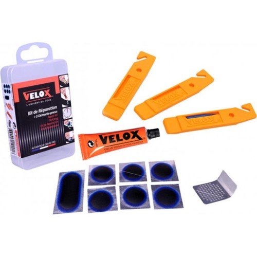 NECESSAIRE REP/RUSTINE VELOX TREKKING/VTT 7 PIECES RENFORCEES ...