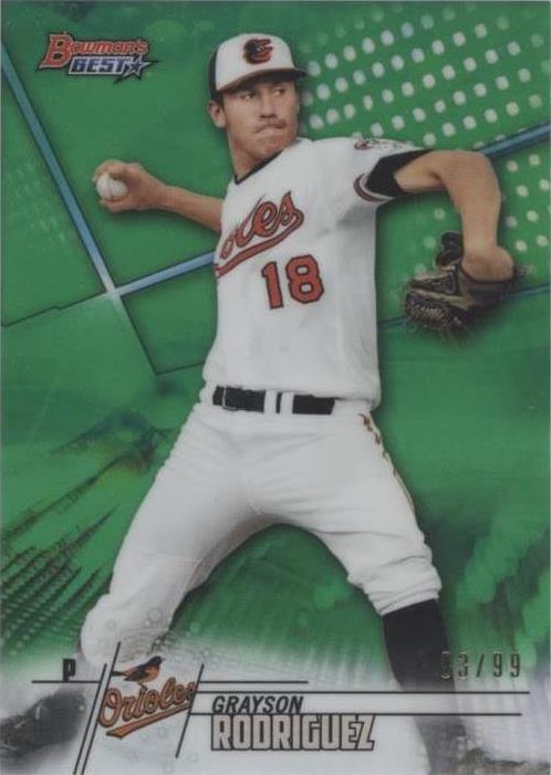 2018 Bowman's Best - Top Prospects Grayson Rodriguez #TP-21 Green ...