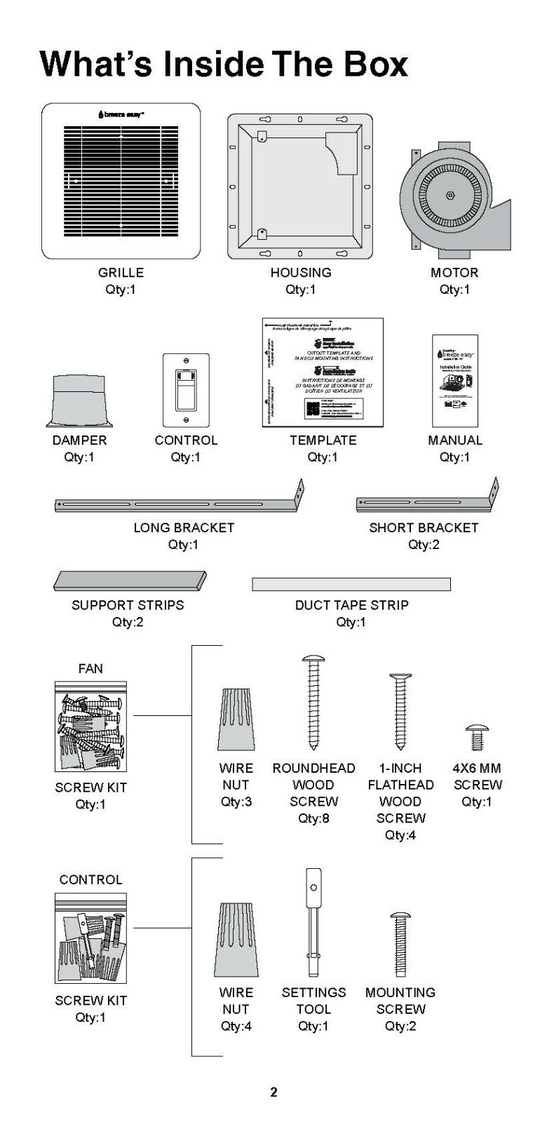 Breeze Easy Bathroom Fan With Dewstop Sensor Switch Quiet 1 Sone 100 ...
