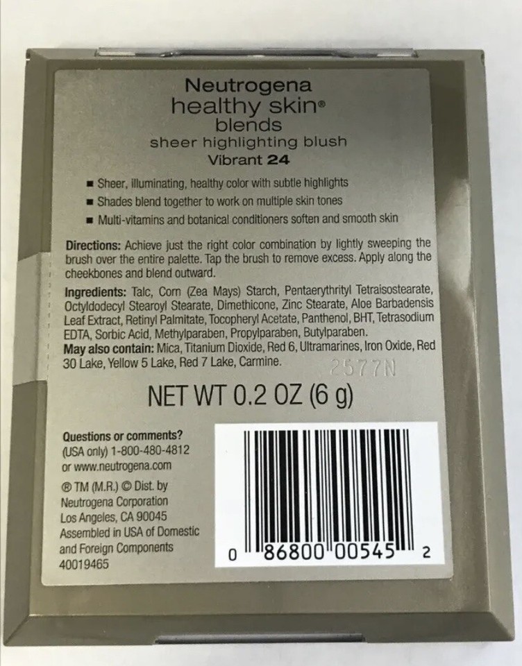 Neutrogena- Healthy Skin Blends, Sheer Highlighting Blush, # 24 Vibrant ...
