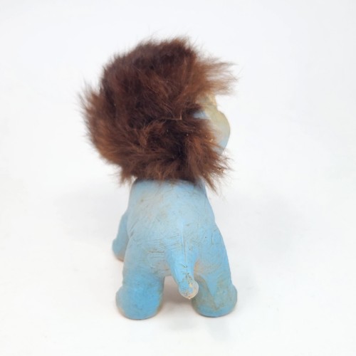 VINTAGE 1960's LOVABLE UGLIES RUBBER BLUE ELEPHANT TROLL TOY MADE IN ...