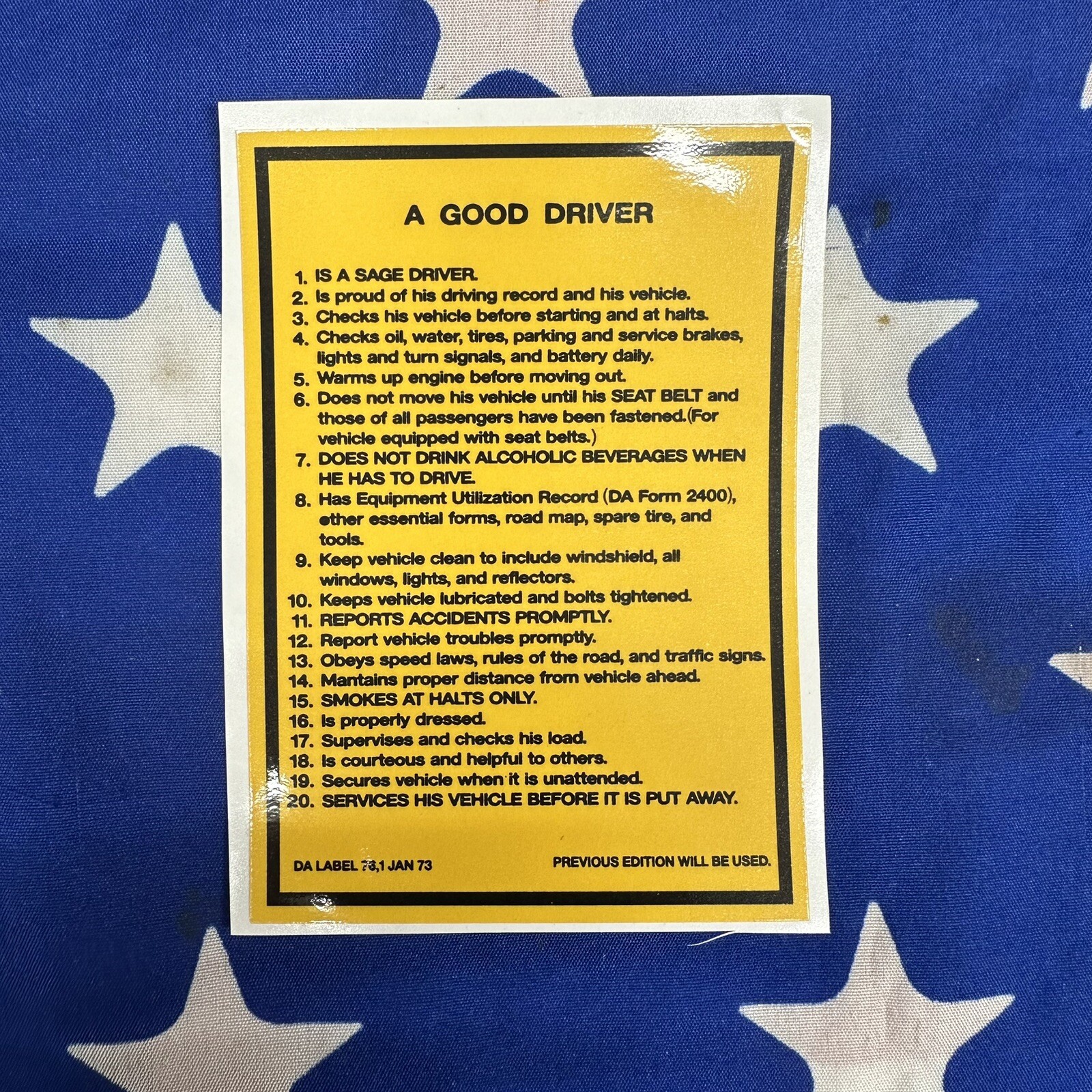 M151 M151A1 M151A2 MILITARY M35A2 M998 M561 A GOOD DRIVER DECAL | eBay