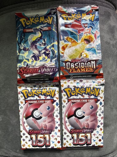 Pokemon 151 Booster Pack Lot - 4 Packs | eBay