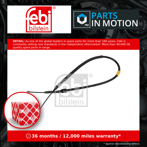 Handbrake Cable fits VAUXHALL CORSA C 1.2 Rear Left 00 to 06 Hand Brake ...