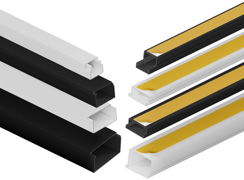 PVC Kabelkanal 2m Kabelleiste schraubbar/ selbstklebend PVC EDO | eBay.de