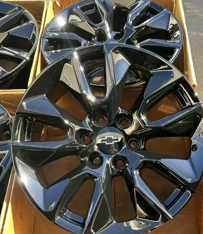 20" Chevy Silverado Tahoe Factory Wheels Rims Gloss Black OEM 5916 ...