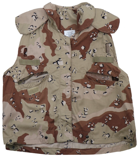 XSmall - US Military Desert 6 Color PASGT Vest Cover Chocolate Chip ...