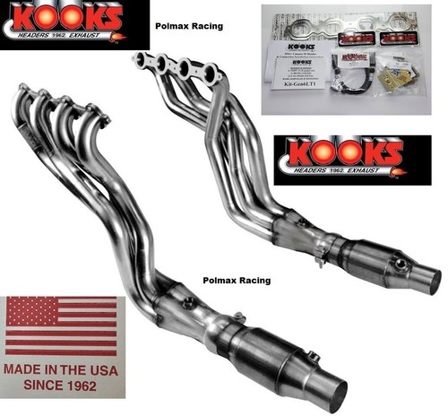 Kooks 1-7/8'' x 3'' stainless long tube headers /green catted mid pipes ...