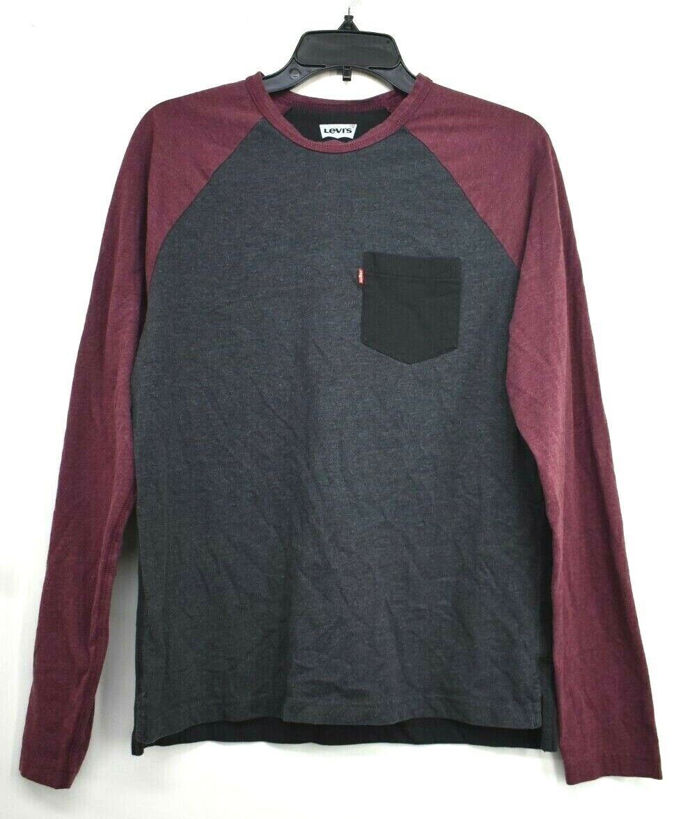 Levi's Mens Colorblock Crew Neck Raglan Sleeve Comfor… - Gem