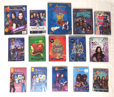 Disney Descendants Books Lot of 15 Isle of the Lost Mal's Diary Evie's Fashion | eBay