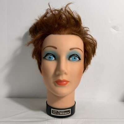Debra Manikin Mannequin Head Real Human Hair By BURMAX!! D804 SHORT RED ...