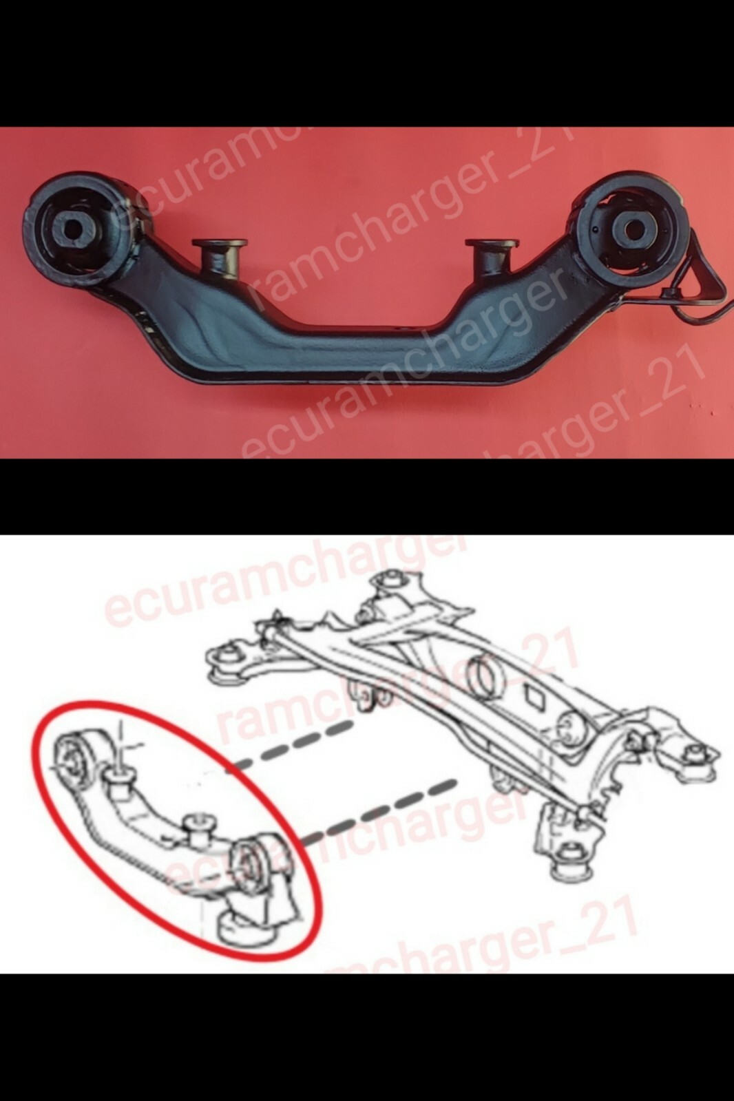 03-06 Vibe & Toyota Matrix Rear Differential Crossmember Mount AWD | eBay