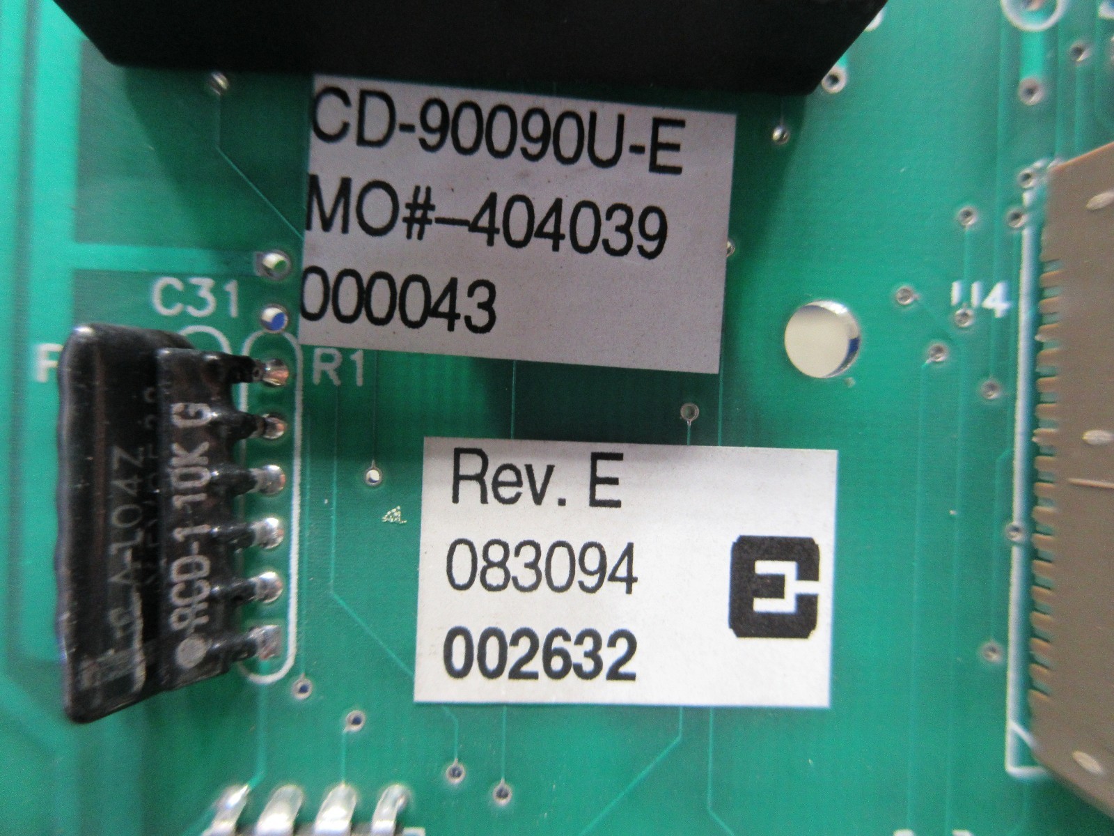 CIRCUIT BOARD ASSY-90090 PCB REV.C 080792 CD-90090U-E MO#-404039000043 ...