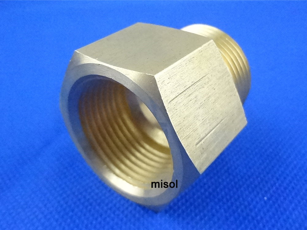 1 pcs of Adaptor fitting 1" BSP (DN25) male to 1" NPT female, Brass ...