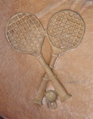 Vintage 9” Rubber Spin Casting Mold 5 Pair Crossed Tennis Racket Raquet ...