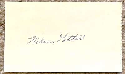 Nelson Nels Potter signed card - Browns A's debut 1936 - deckle edge | eBay