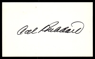 Cal Hubbard Baseball Signed Auto Autograph Index Card No COA *d2 | eBay