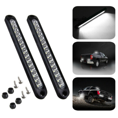 2X 10" 15 LED Car Truck Trailer Turn Tail Backup Reverse Light Bar ...