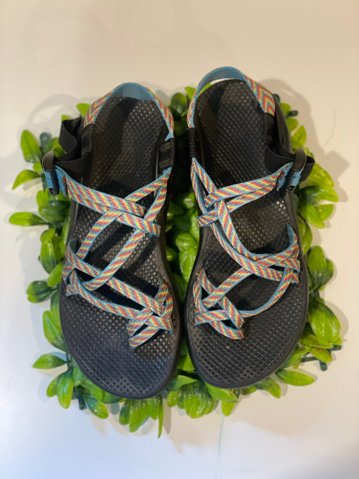 Women's Chaco Sandals Size 9W Shoes outdoor toe loop strap hiking strap ...