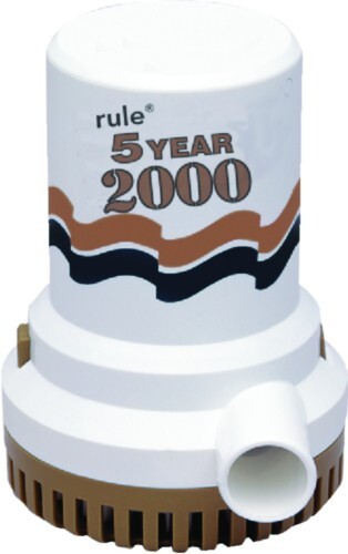 Rule 09 Gold Series 2000 GPH High Capacity Bilge Pump, 12V | eBay