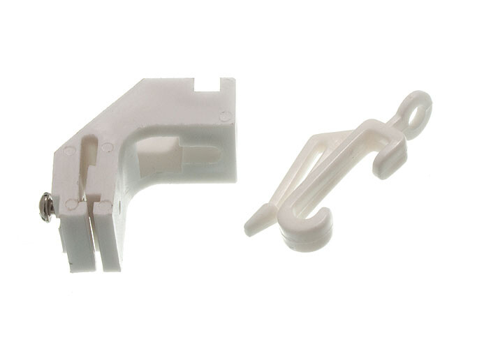 Curtain Rail Set Fits Harrison Drape White Silver 10 Rail Brackets 32 ...