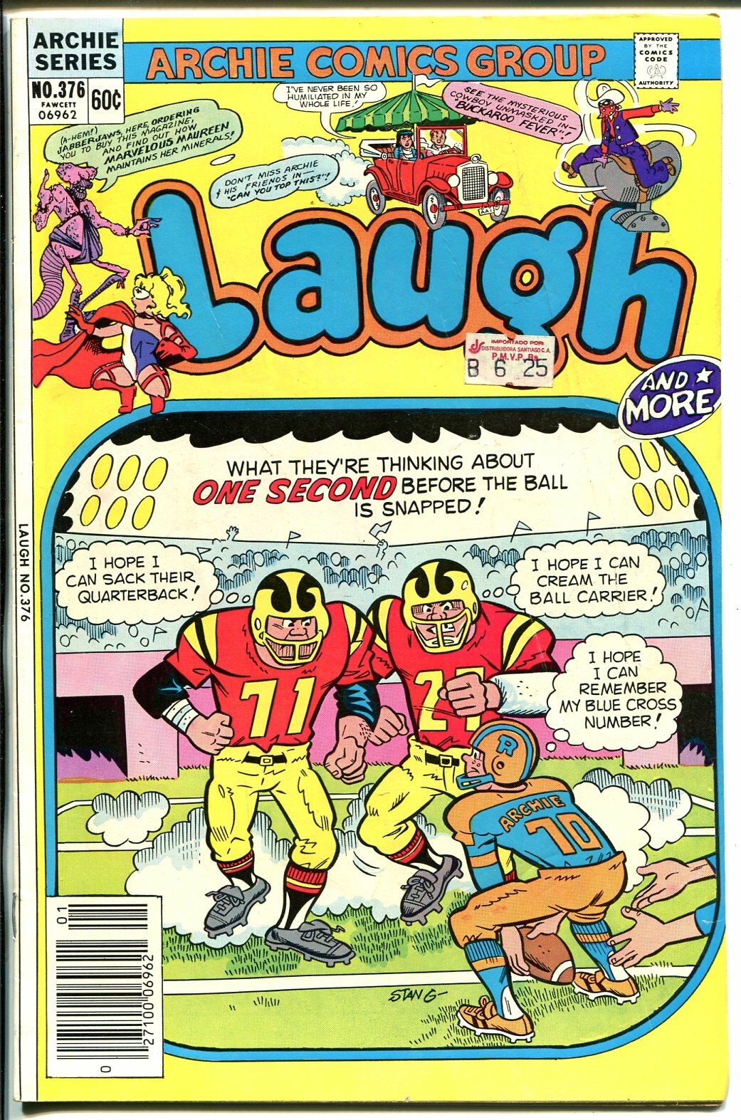 Laugh #376 1983-Archie-Betty-Veronica-Marvelous Maureen-football-VF | eBay