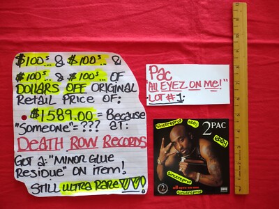 Tupac Original All Eyez On Me Screen Used🎥🎬Prop Master Proof 📀 Rare Pac ...