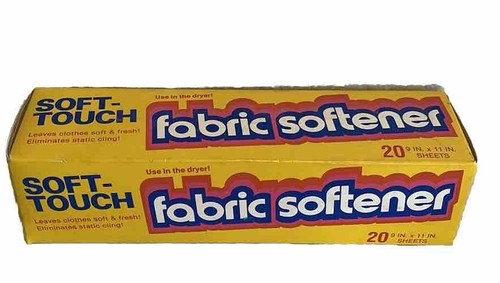 Soft-Touch Fabric Softener Box Of 20 Sheets~Vintage 70s/80s~NOS~TV ...