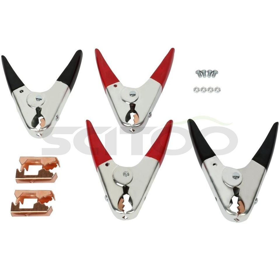 SCITOO 4pcs Battery Booster Cable Parrot Clamps 1100AMP Jumper ...