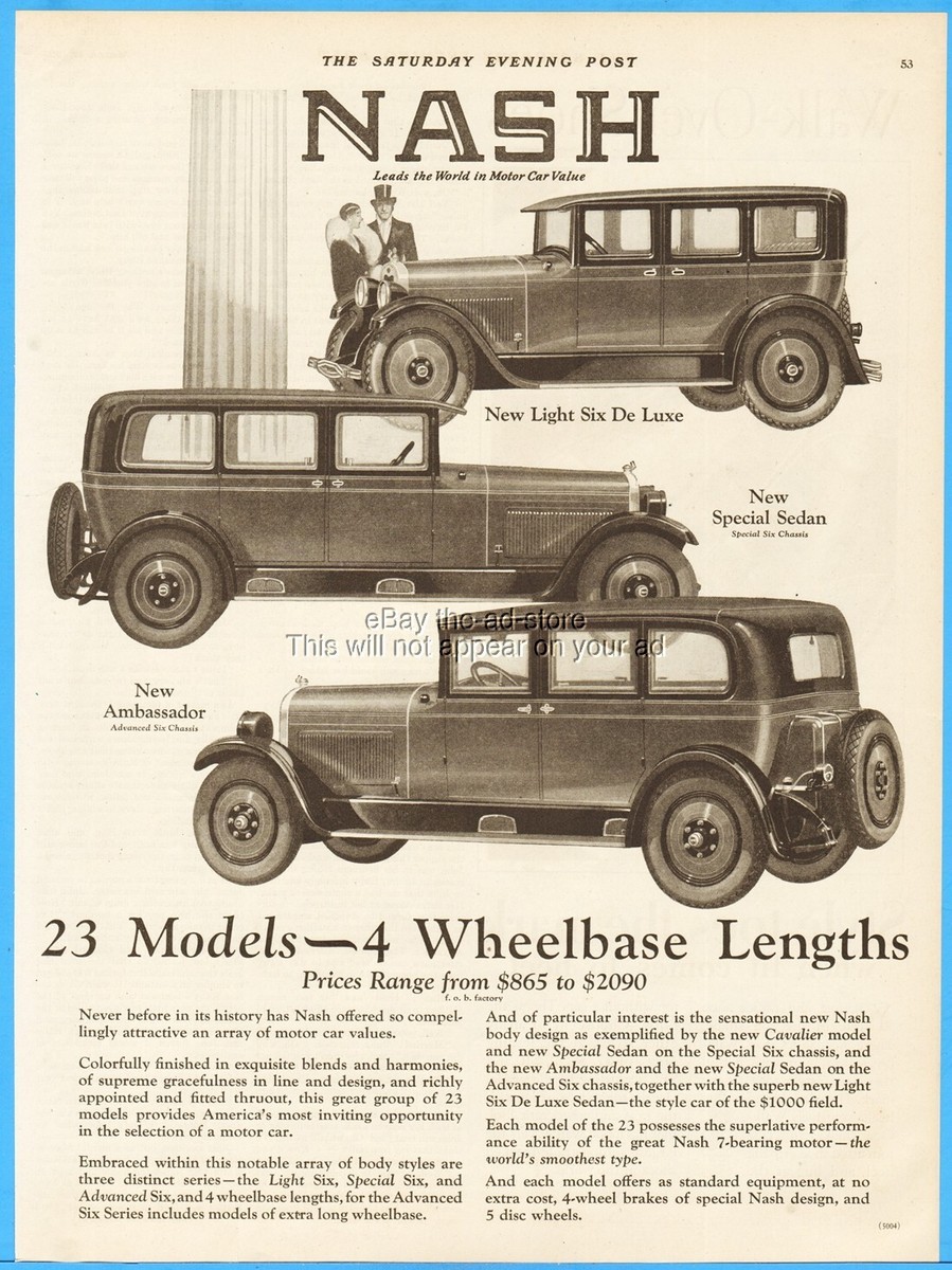 The Nash Car Nash Car Company Ads 1927 1957 : Harry Ilaria:
