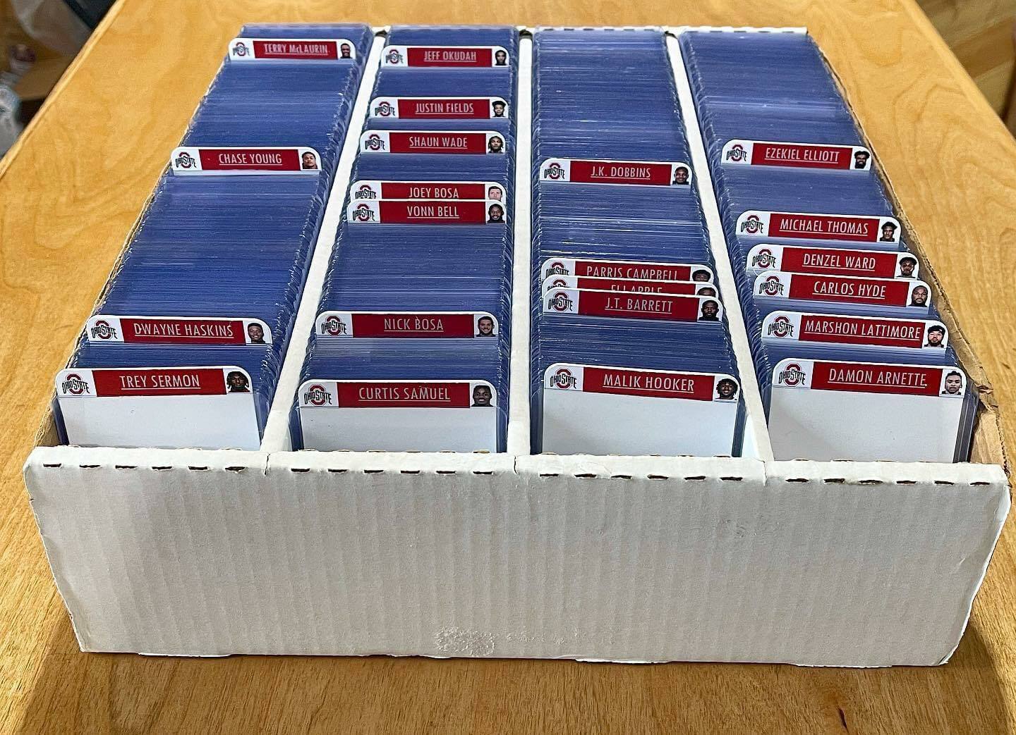 Customized Sports Card BCW Tall Dividers w/Labels NFL MLB NBA NHL ...