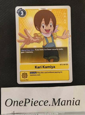 Digimon Card Game Kari Kamiya BT2-087 Rare | eBay UK