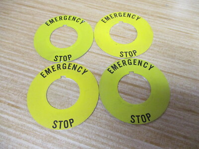 Allen Bradley 800T-X646EM Emergency Stop Legend Plate (Pack of 10) | eBay