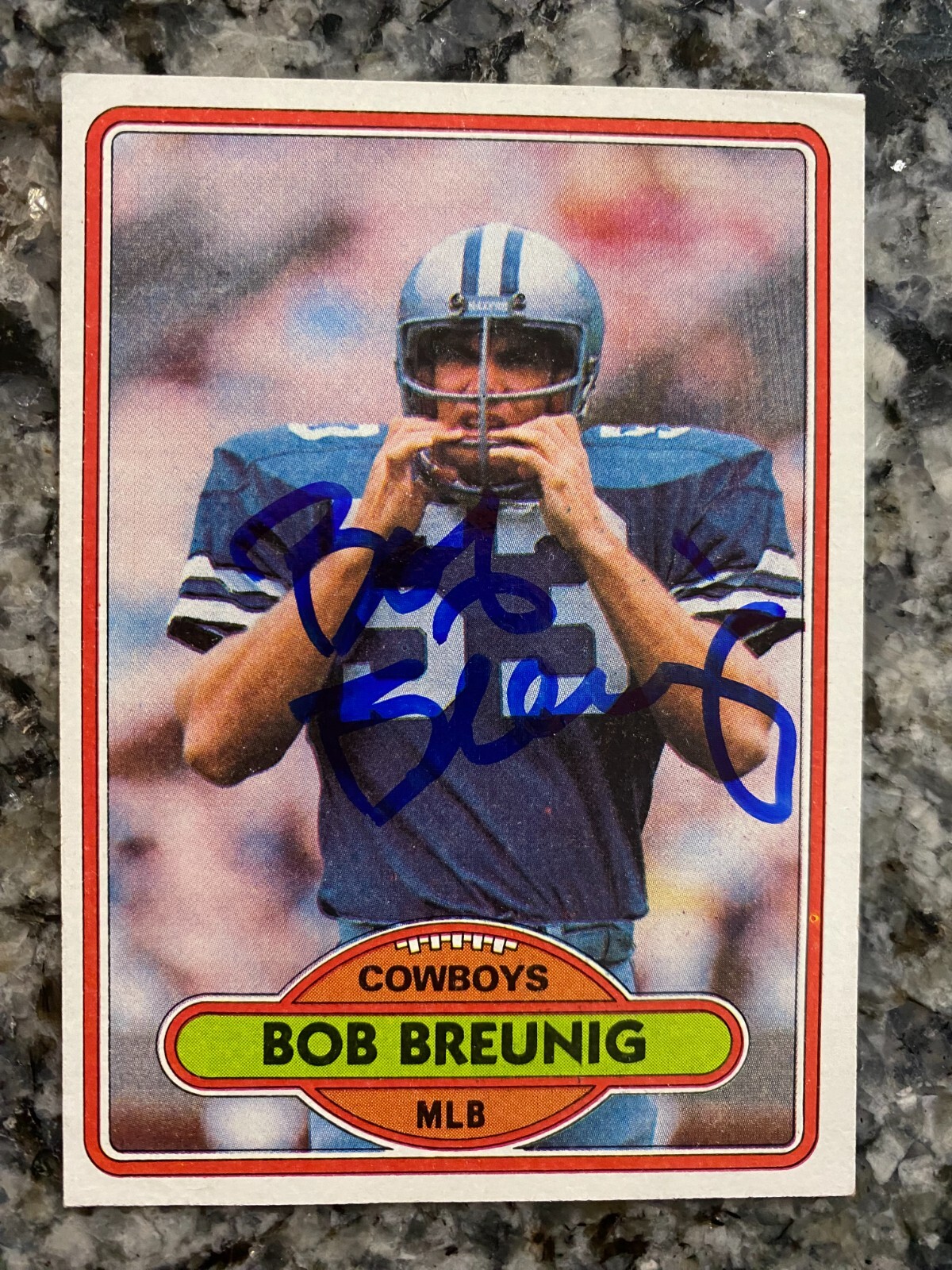 Bob Breunig Signed DALLAS COWBOYS Card 1980 Topps | eBay
