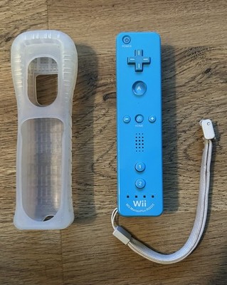 Official Wii Remote BLUE Nintendo Motion Plus w/ Sleeve Jacket Wii ...