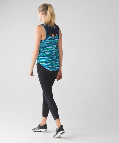 NEW LULULEMON SCULPT TANK SEVEN WONDERS MULTI/HERO BLUE SIZE 6 (?) | eBay
