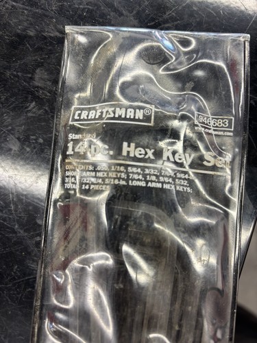 Vintage Sears Craftsman 14-piece Hollow Set Screw Key Assortment 46683 ...