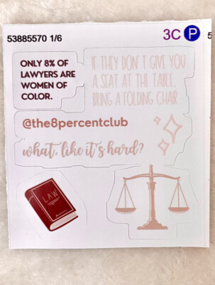 NEW Law School Stickers - Women of Color in Law | eBay