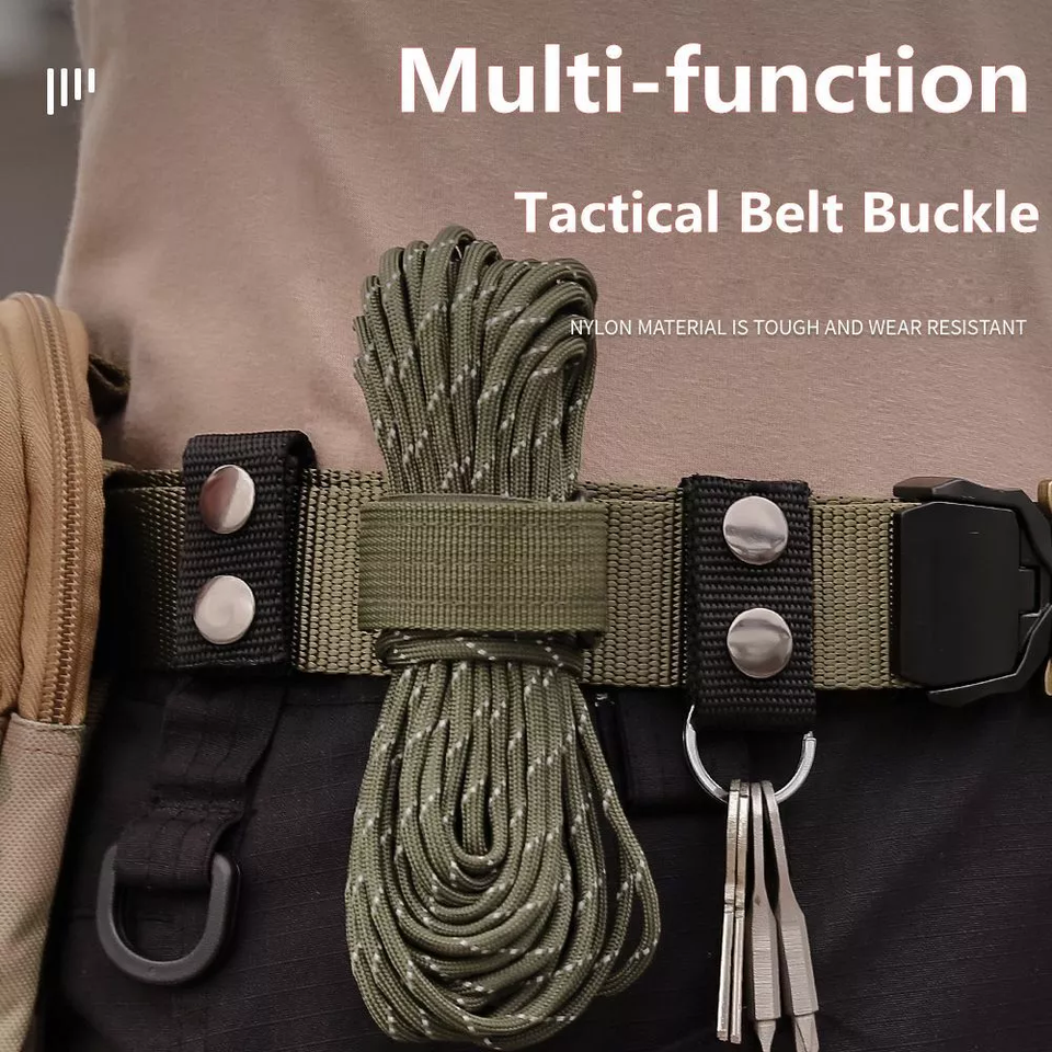 4× Tactical Duty Belt Keeper with Double Snaps Security Tactical Belt ...