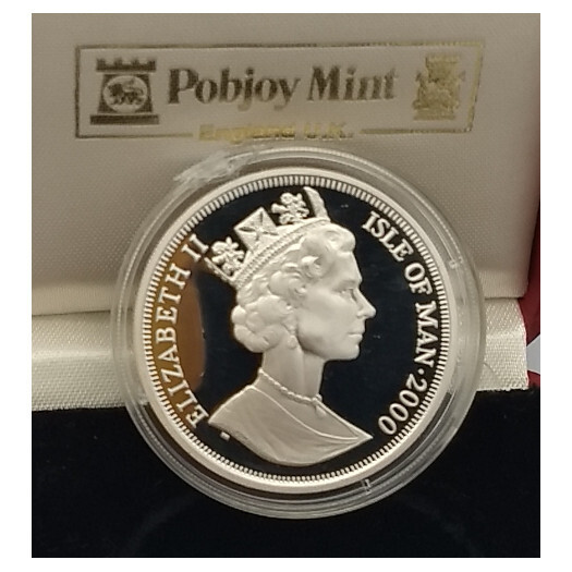 2000 Millennium Crown Isle of Man Proof Coin - Pobjoy Mint | eBay