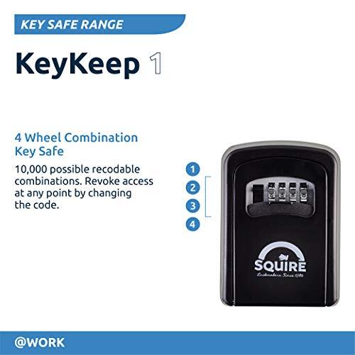 Key Keep 1 Key Safe | High Security Key Lock Box | Weatherproof Wall ...