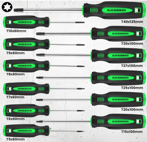 13 Pieces Magnetic Torx Screwdriver Set, T5 to T40 Star Screwdrivers | eBay