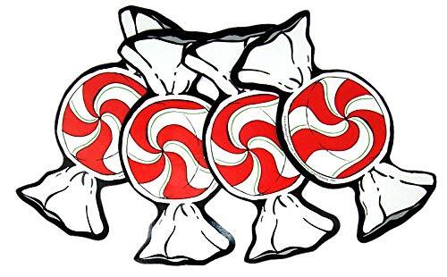 Set of 4 Christmas Peppermint Candy Car Magnet | eBay