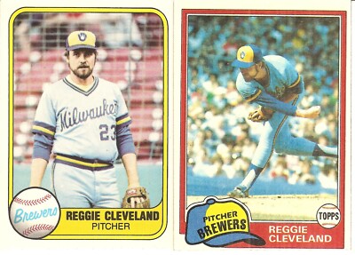 2 DIFFERENT CARD REGGIE CLEVELAND BASEBALL CARD LOT 103 | eBay